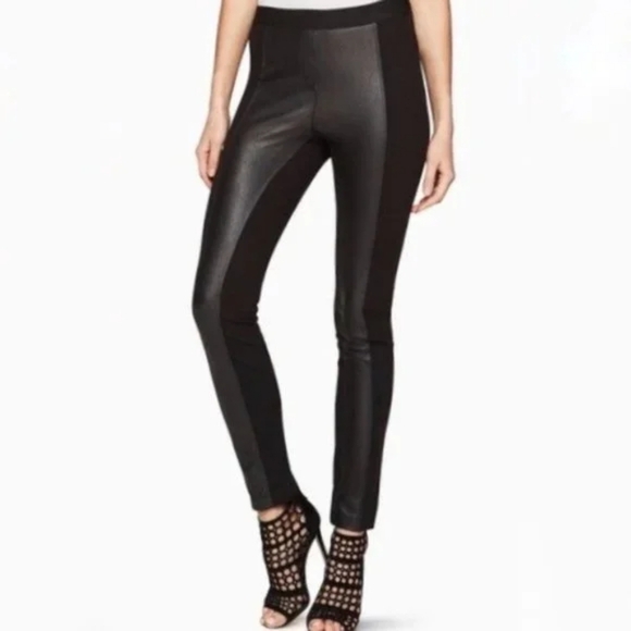 BCBGMaxAzria | Pants & Jumpsuits | Bcbg Snake Python Faux Leather Panel ...